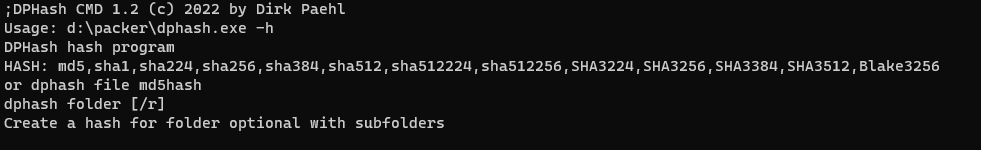 DP Hash Hash tools for the most hashes - HASH Commandline